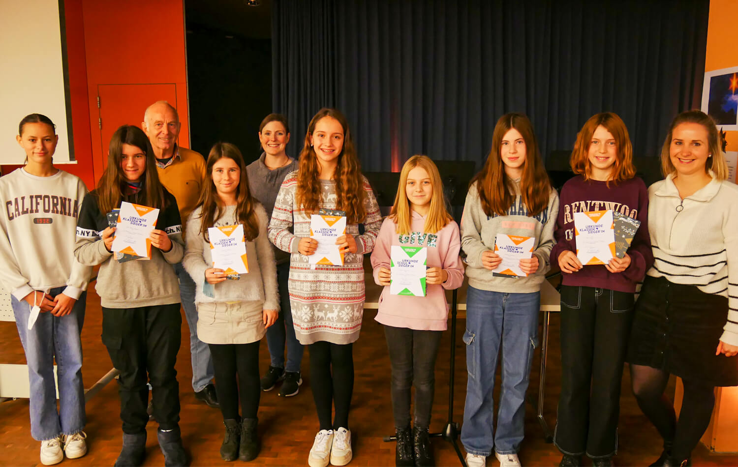 Klassensieger lesen um den Schulsieg | St. Matthias-Schule